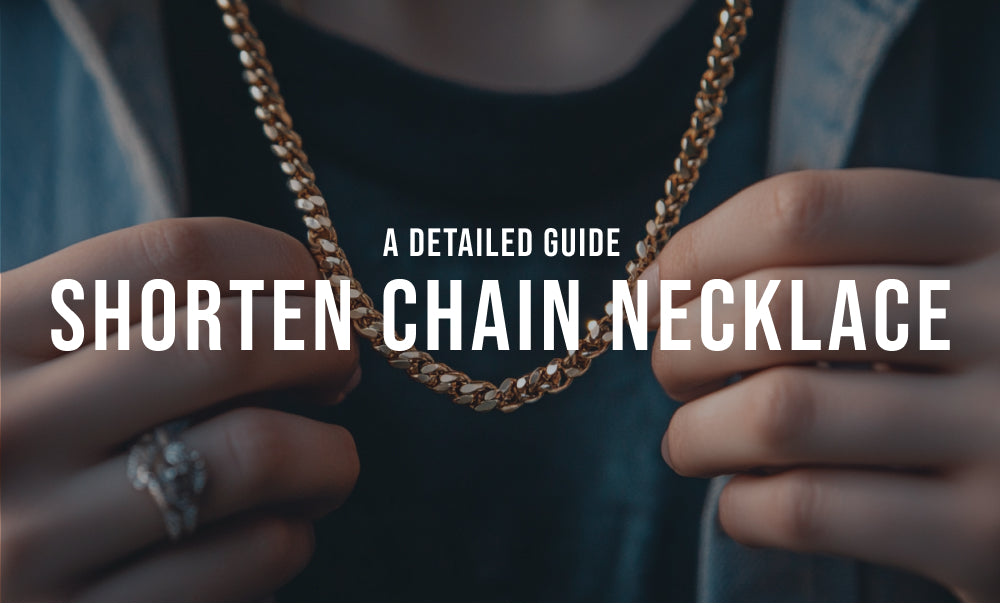 Shortening a necklace chain store