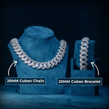 Men's White Gold VVS Cuban Link Chain - IceCartel