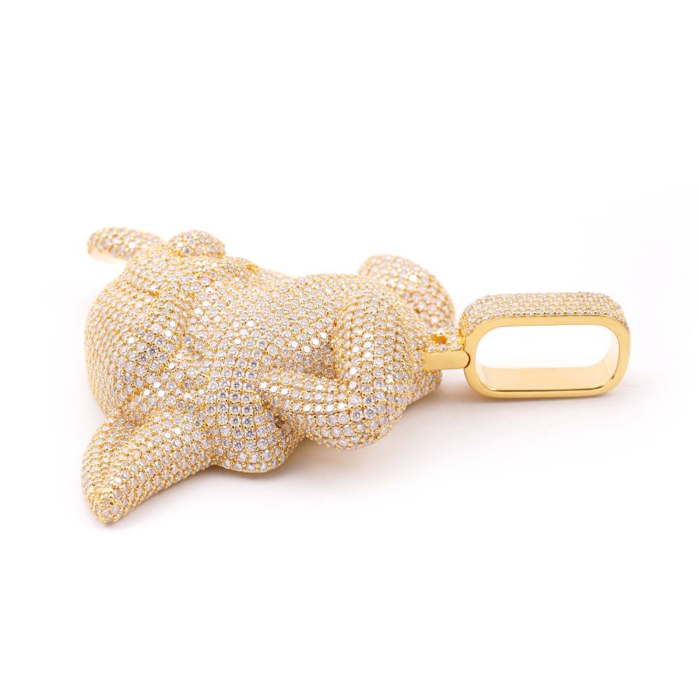 Custom Pokemon Pendant 14K Yellow Gold