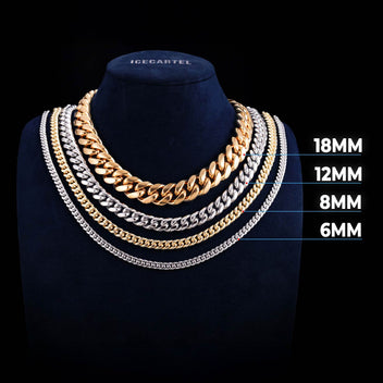 10MM Miami Cuban Link Chain 14K Gold - IceCartel