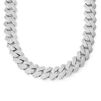 Men's White Gold VVS Cuban Link Chain - IceCartel