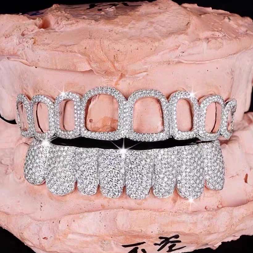 Moissanite Drippy Grillz 14K Gold - Icecartel